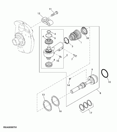 Купити наконечник RE216822(RE184942)див.RE583653 - Запчастини John ...